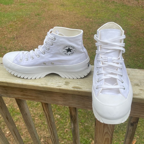 Converse | Shoes | Converse All Star Platform Triple White Mens Size 95 ...